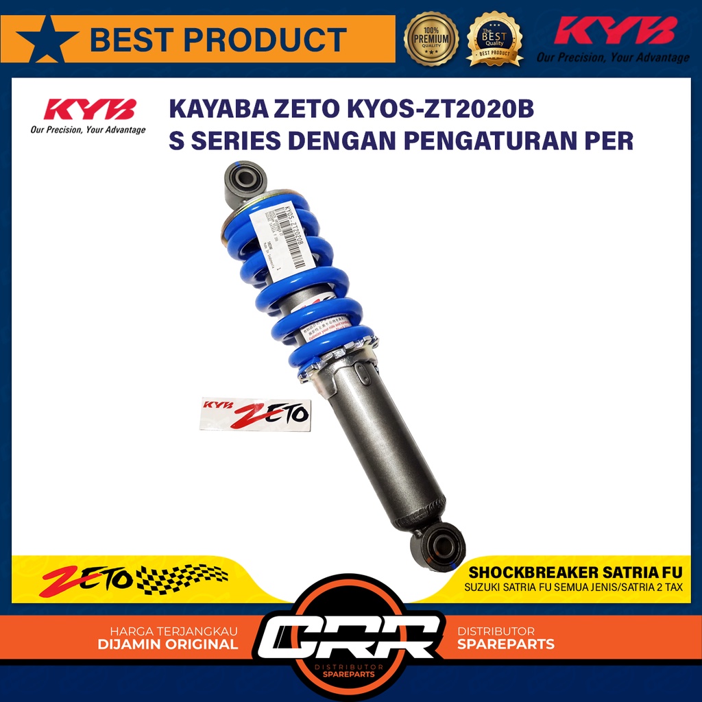 Jual Shockbreaker Shock Belakang Sokbreker Kayaba Zeto SUZUKI SATRIA FU 150 Tipe 2020R 285 MM ...