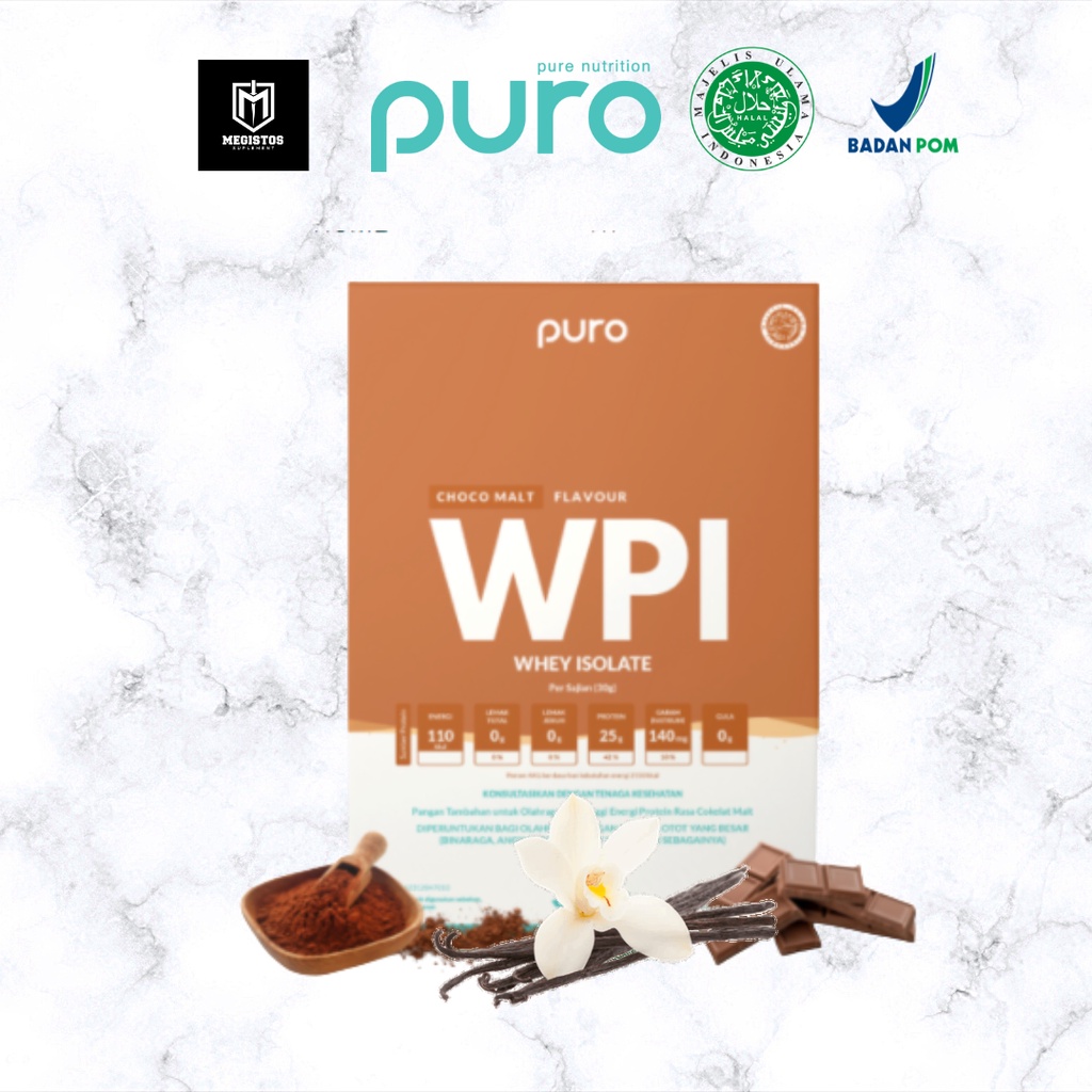 Jual PURO ISOPRO WPI 90 WHEY ISOLATE 300gr | Shopee Indonesia