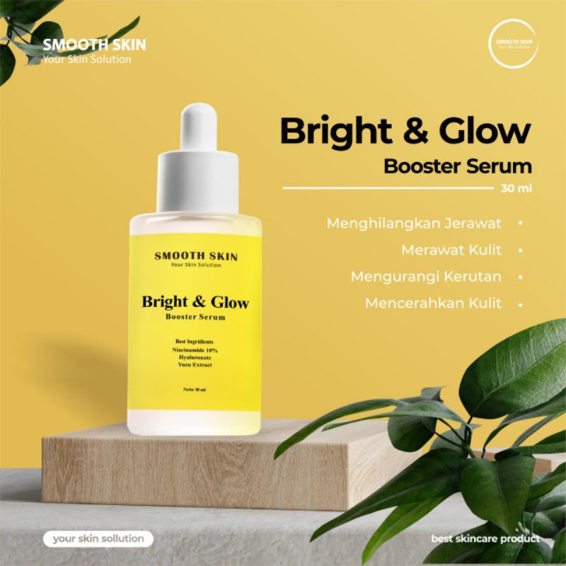 Jual Smoothskin Serum Bright & Glow Kemasan 30 ml 10 ml Serum ...