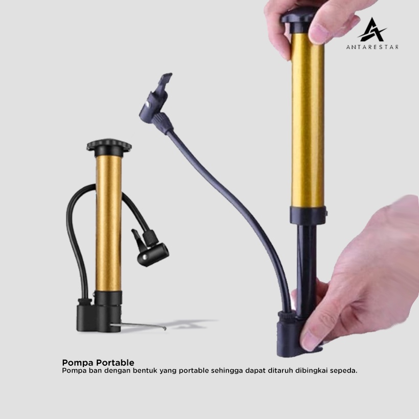 Jual Pompa Tangan Ban Sepeda Angin Manual Pompa Mini Portable | Shopee ...