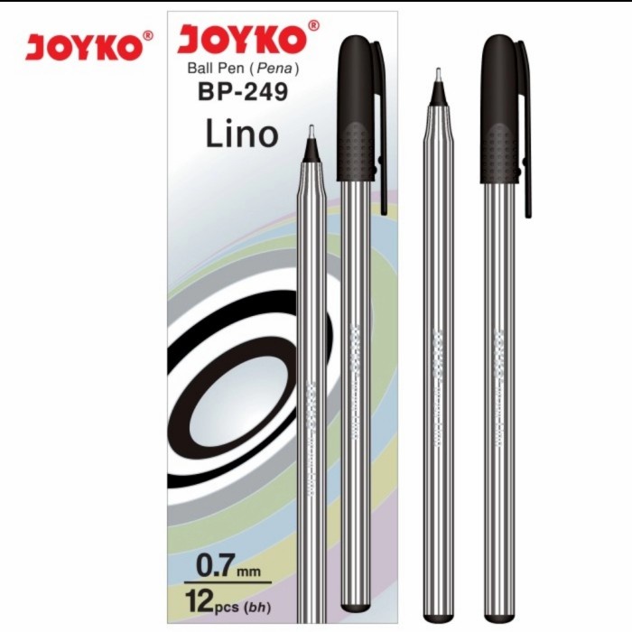 Jual Ball Pen Pulpen Pena Joyko BP-249 1 Box 12 Pcs Lino 0.7 mm | Shopee Indonesia