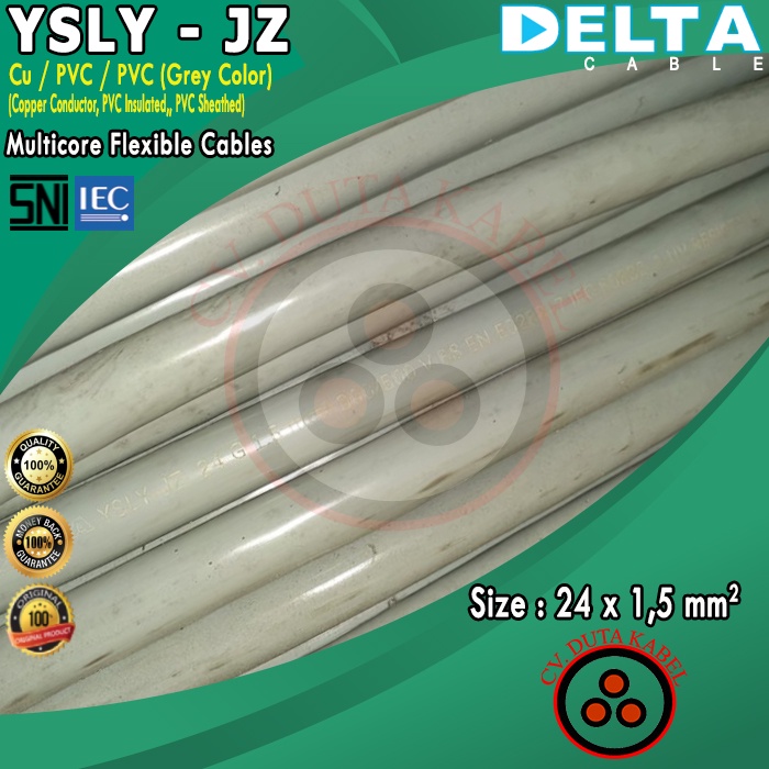 Jual Kabel YSLY-JZ 24x1,5 mm2 DELTA /24x1,5mm2/24x1.5 mm2/24x1.5mm2/24 ...