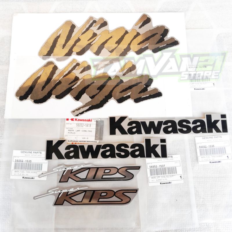 Jual STICKER STRIPING NINJA RR OLD CBU SILVER ORIGINAL | Shopee Indonesia