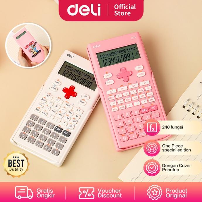 Jual Deli Scientific Calculator / Kalkulator Ilmiah Edisi One Piece ...