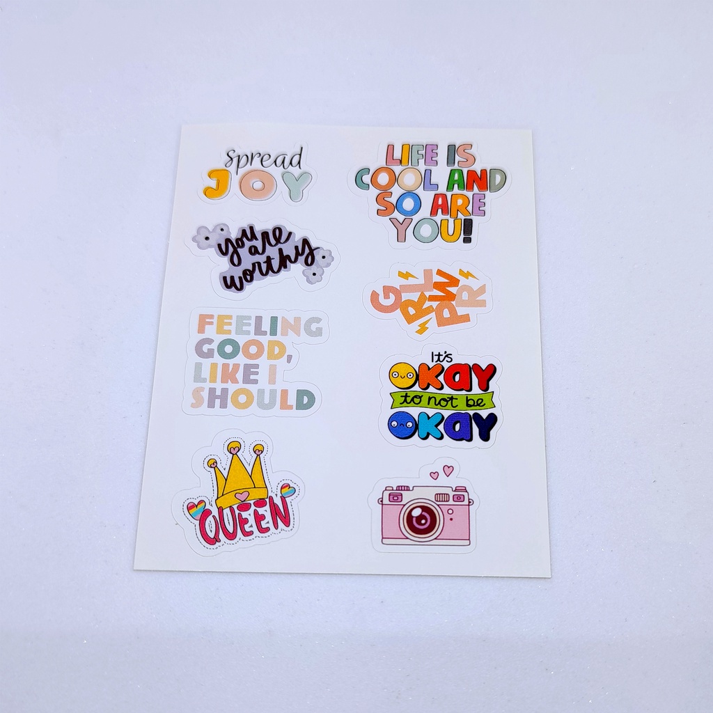 Jual Stiker Kata-Kata Semangat Stiker Lucu Kawai | Shopee Indonesia