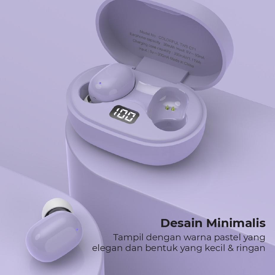 Jual SHOPEE 1.1 Olike TWS Colorful Bluetooth Headset Bluetooth 5.0 ...