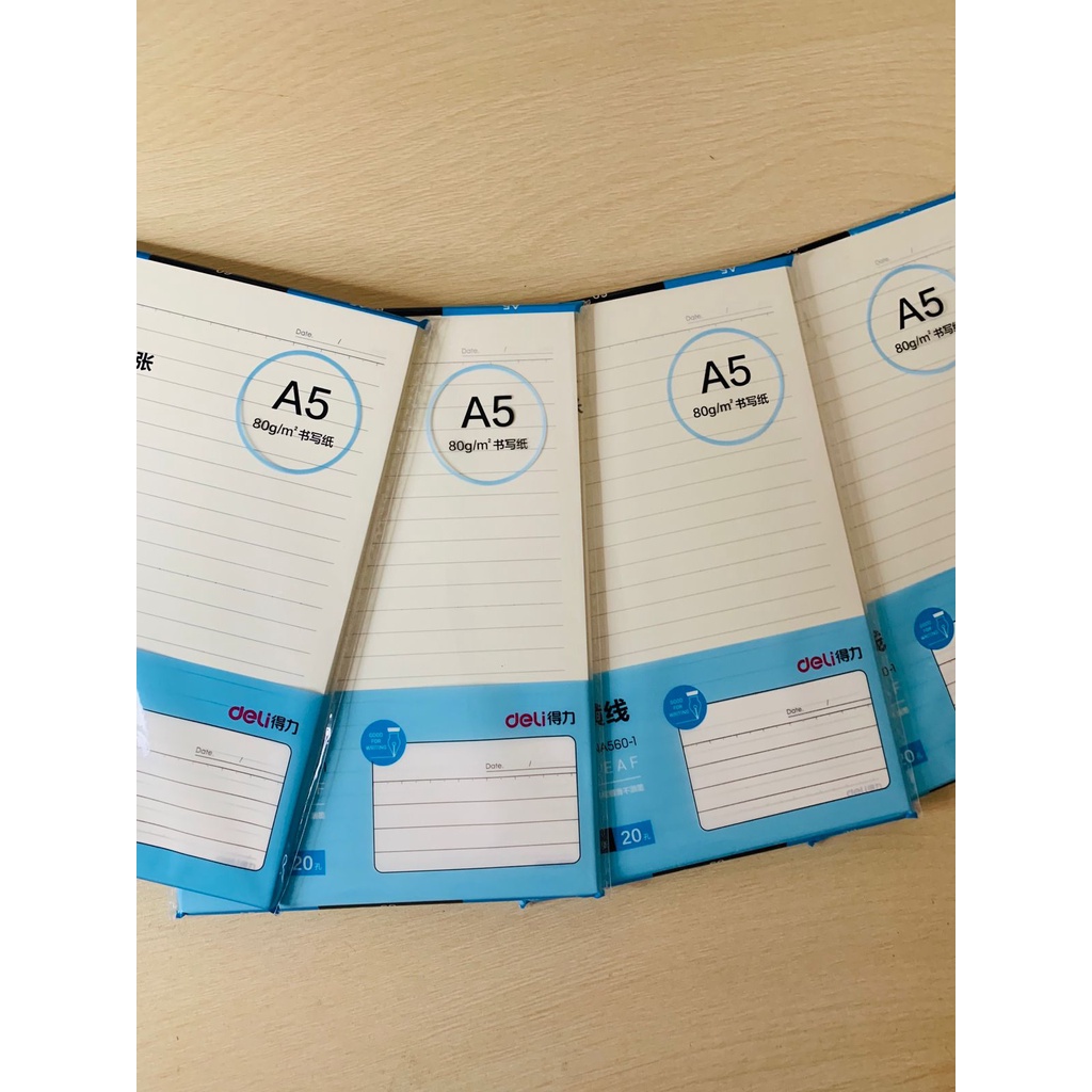 Jual Kertas File Loose Leaf DELI A5 60Lbr - NA560-1 LINE | Shopee Indonesia