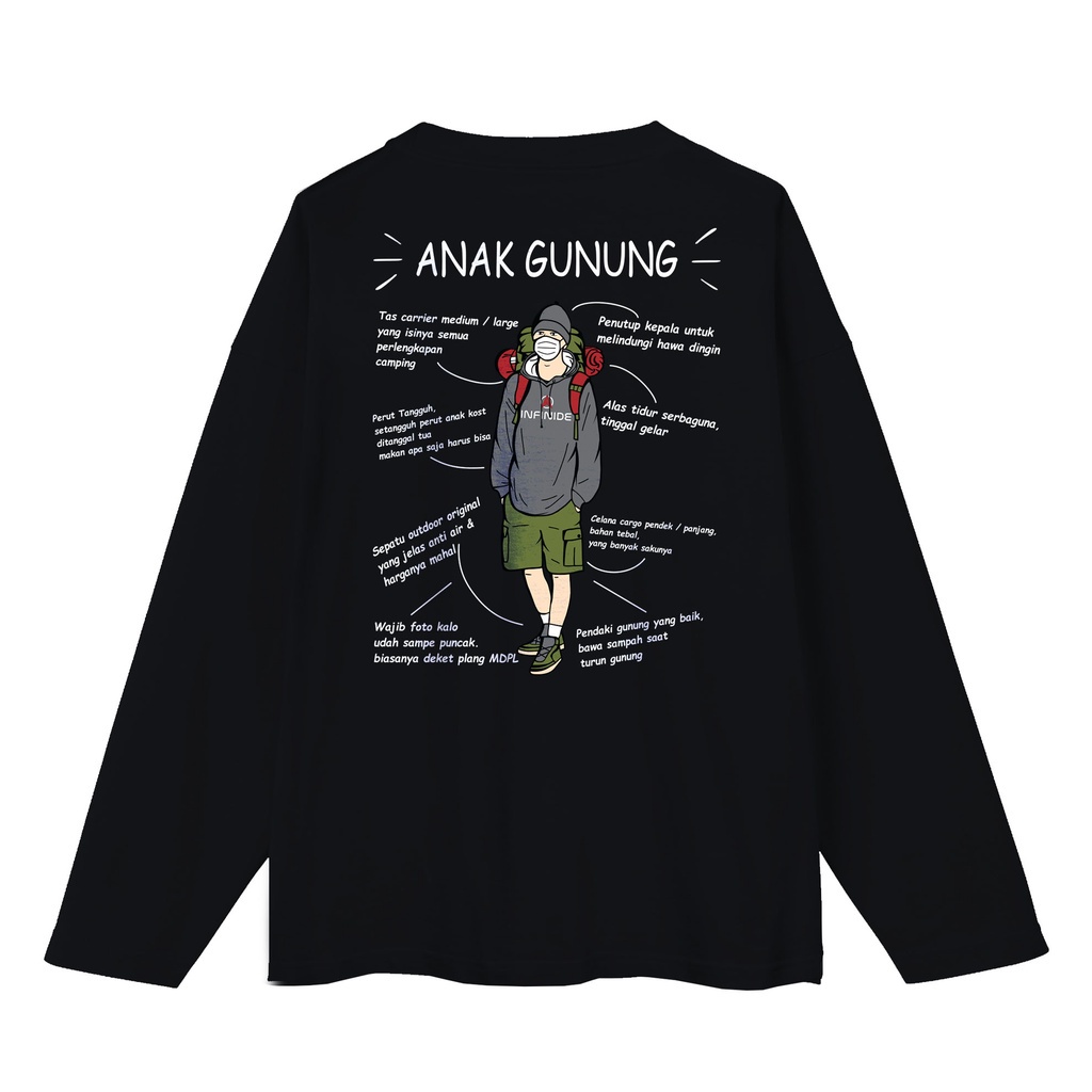 Jual Infinide T-Shirt Original ANAK GUNUNG Kaos Lengan Panjang Distro ... Jual Infinide T-Shirt Original ANAK GUNUNG Kaos Lengan Panjang Distro ...