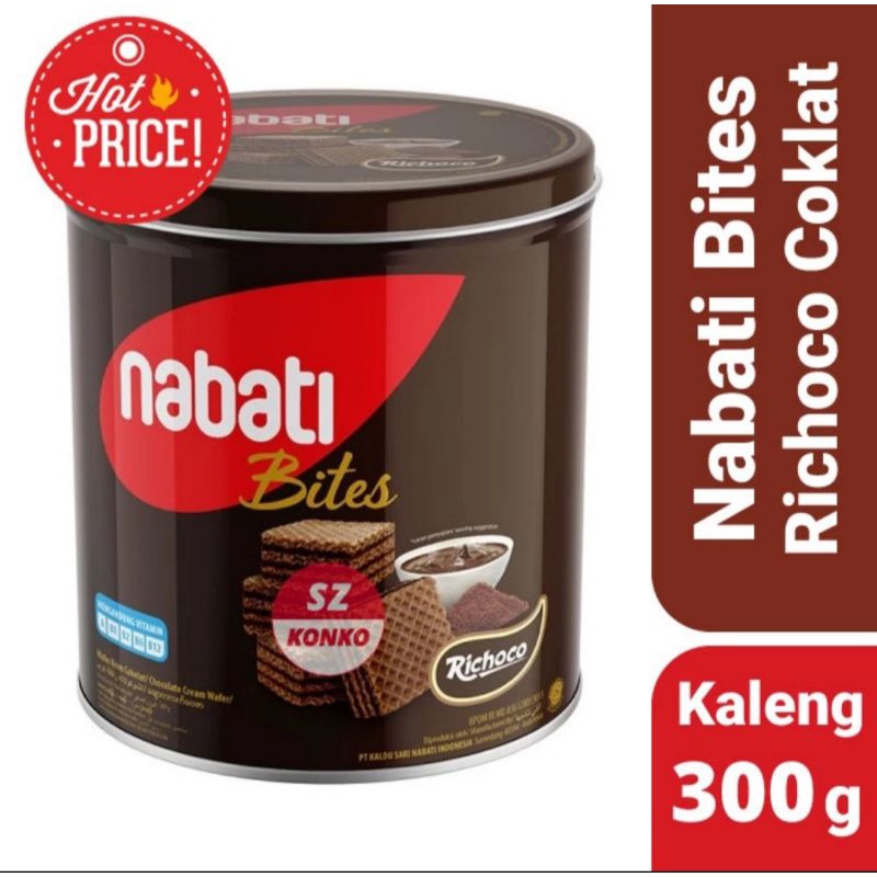 Jual Nabati Bites Richoco kaleng 240 g | Shopee Indonesia