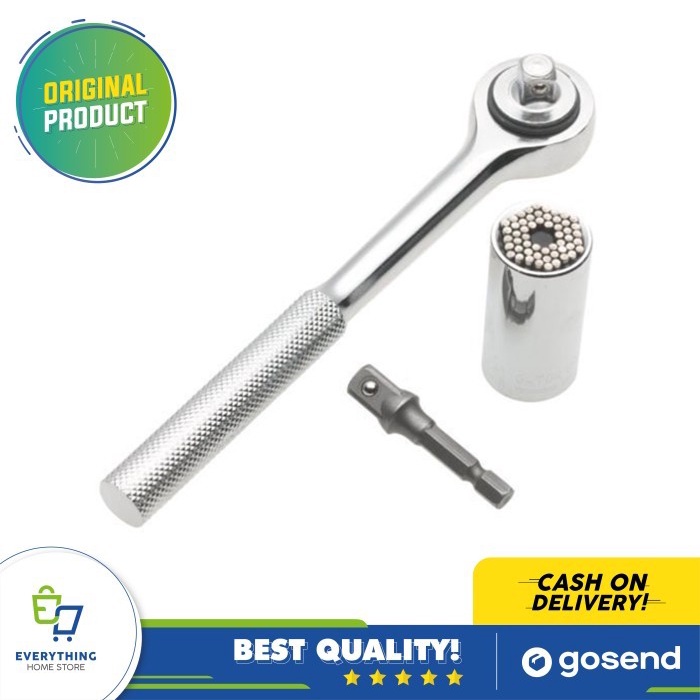 Jual 3 Set Kunci Pas Sok Socket Universal Gator Grip Wrench Ring Bolt ...