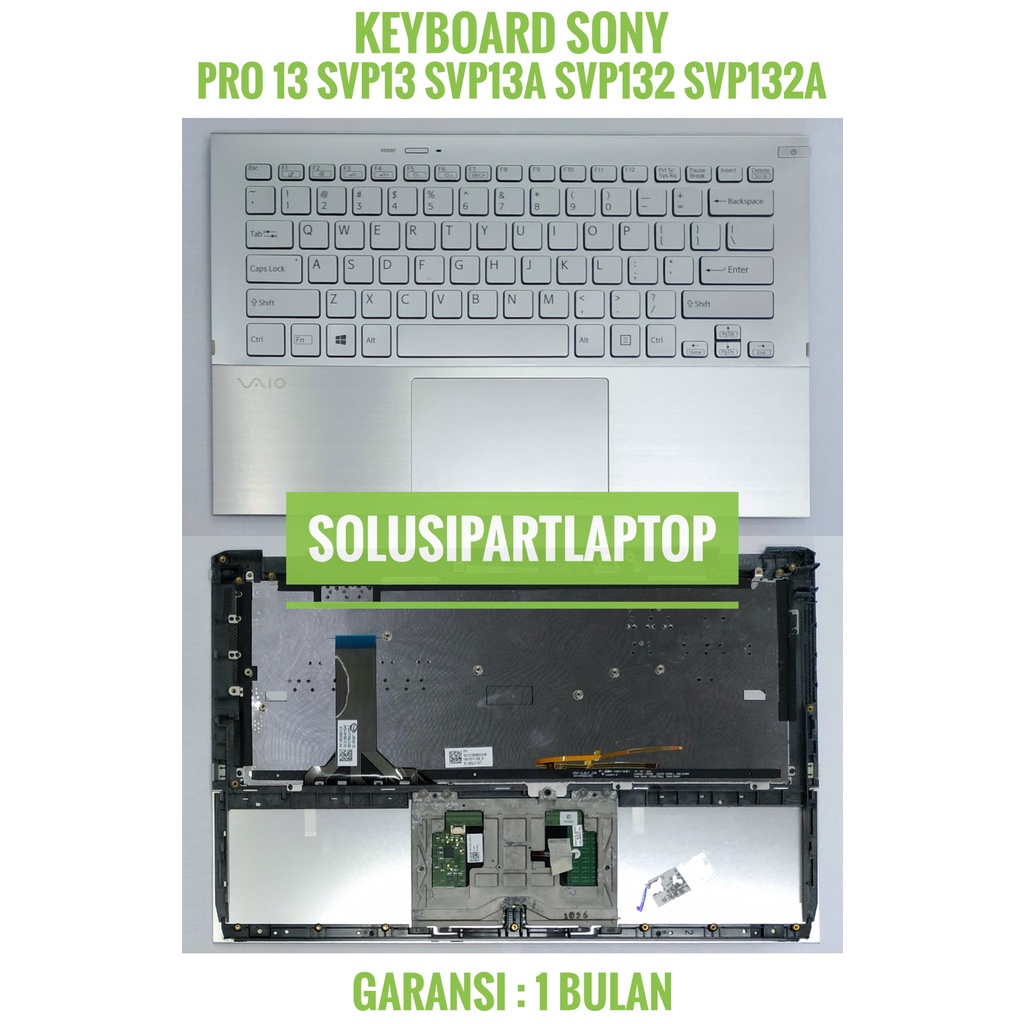 Jual Keyboard Sony VAIO Pro13 Pro 13 SVP13 SVP13A SVP132 SVP132A ...