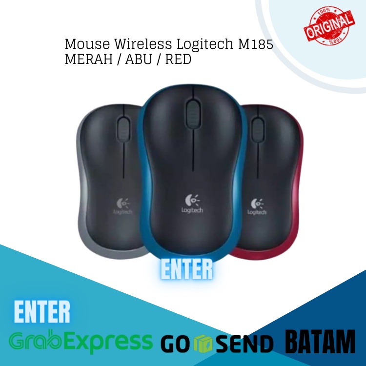 Jual Logitech M185 Mouse Wireless RESMI | Shopee Indonesia