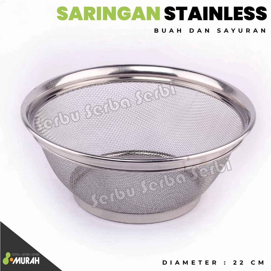 Jual SERBU MURAH - Saringan strainer cuci buah dan sayur stainless ...