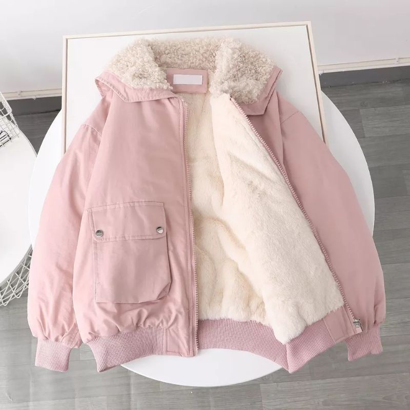 Jual jaket winter wanita/jaket bulu/jaket musim dingin/jaket tebal/jaket winter | Shopee Indonesia