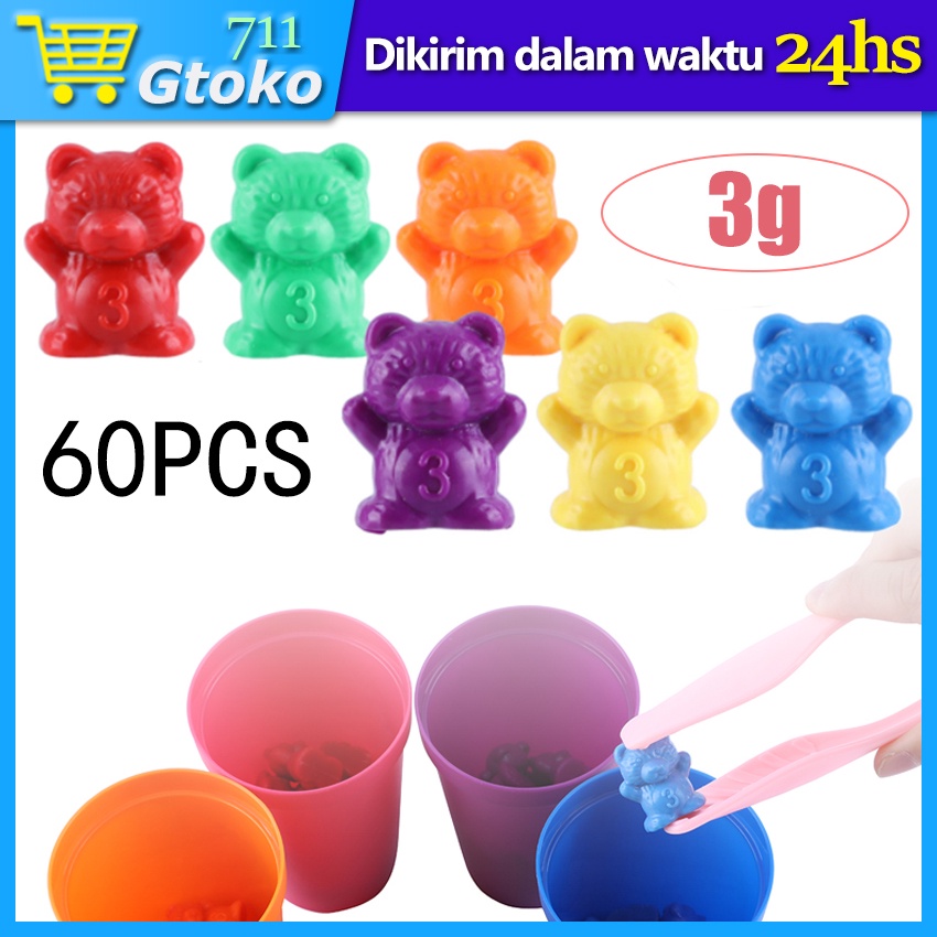 Jual Bears Counter Mainan Counting Toys Berhitung Mainan Edukasi Anak ...