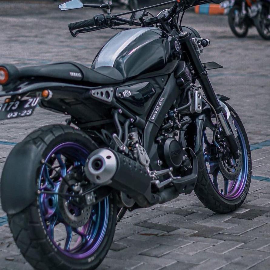 Jual Terjangkau Stang Trail TS Tracker XSR 155 Crhome Hitam Stir Palang ...