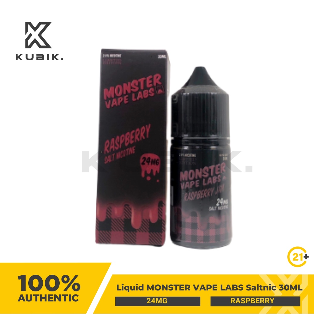 Jual Liquid Monster Vape Labs Raspberry Jam Salt Nic USA 30ML - 24MG ...