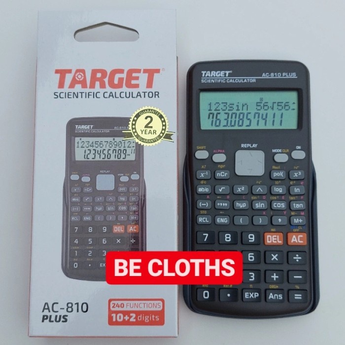 Jual TARGET AC-810 PLUS KALKULATOR ILMIAH KULIAH SEKOLAH #ORIGINAL ...