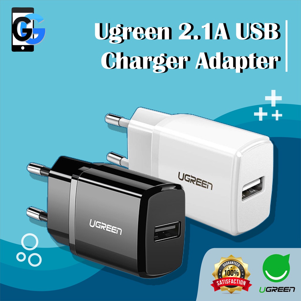 Jual UGREEN 50460 Kepala Adaptor USB Wall Charger 2.1A Adapter Cas ...