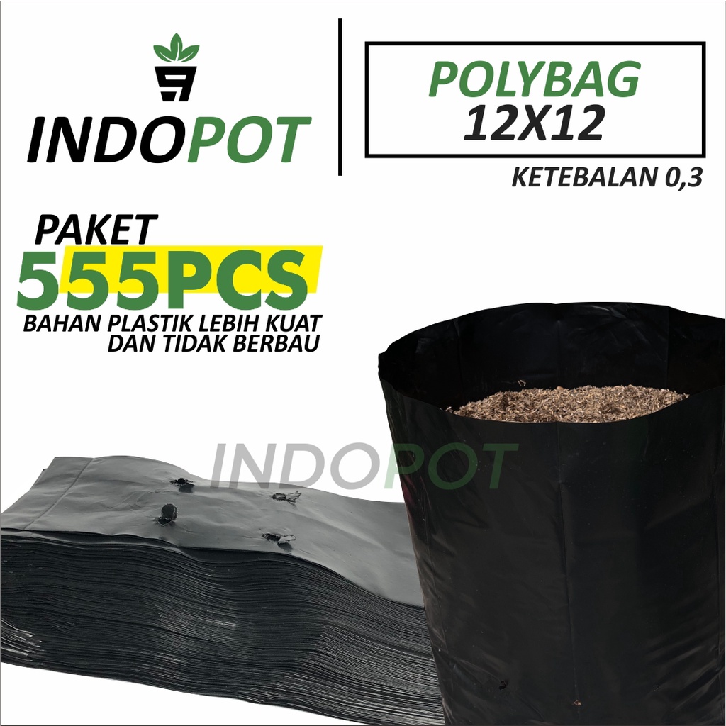 Jual (555Pcs)Paket Polybag 12x12 Tebal 0,3 Paket 555 Lembar Polybag ...
