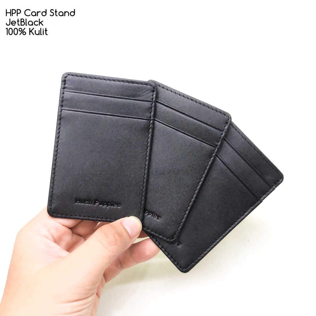 Jual dompet kulit hushpuppies stand jetblack dompet kartu dompet card ...