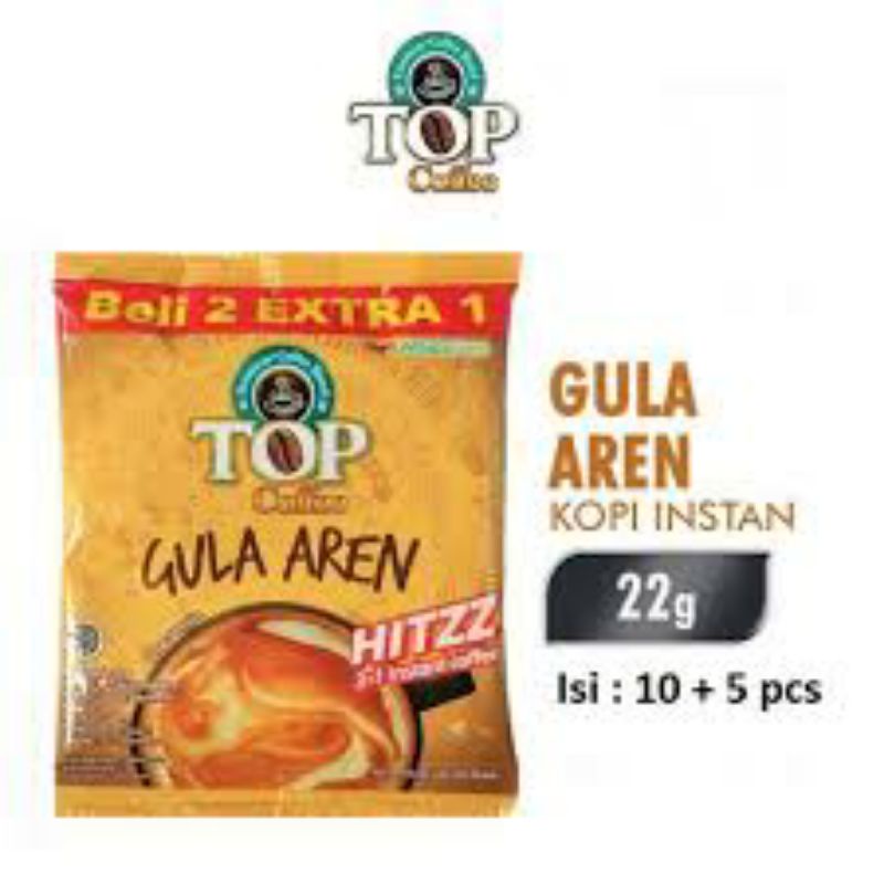 Jual TOP KOPI GULA AREN RENCENG ISI 15 SACHET | KOPI INSTAN | Shopee ...