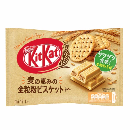 Jual KIT KAT / KITKAT Mini Whole Grain Biscuits 135gr | Shopee Indonesia