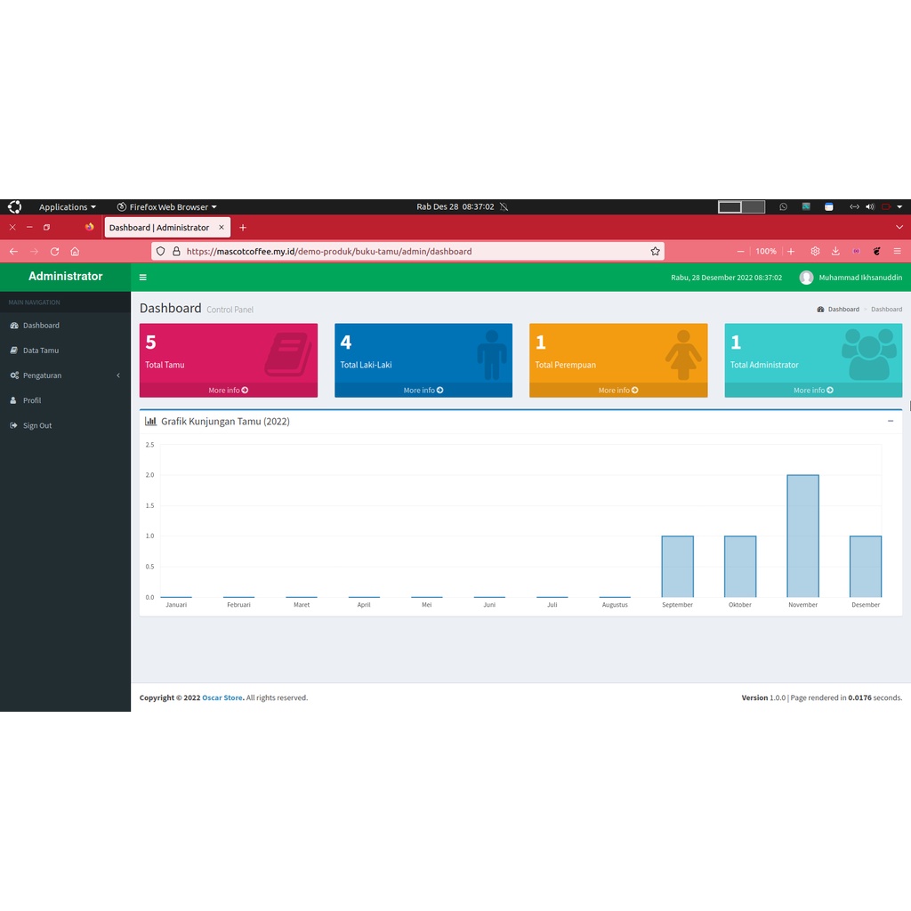 Jual Aplikasi Buku Tamu Berbasis Website Sederhana dengan Framework CodeIgniter 3 Siap Pakai ...