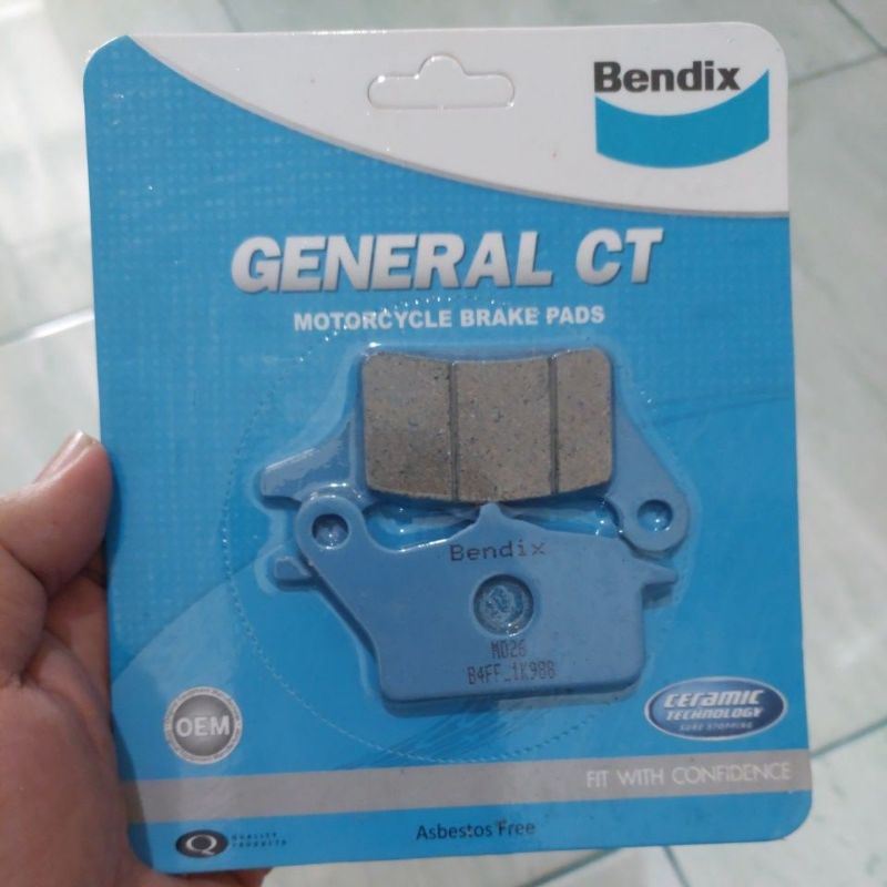 Jual kampas rem Depan BENDIX MD26 SUPRA150 GTR,SUPRA125 HELM in ...