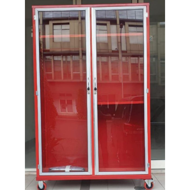 Jual Lemari APD / Safety Cabinet Aluminium Besar 2 pintuSize: T 180 x P ...