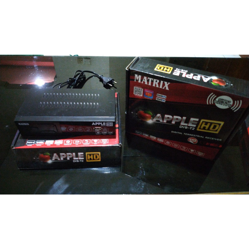 Jual Set Top Box Matrix Apple Merah | Shopee Indonesia