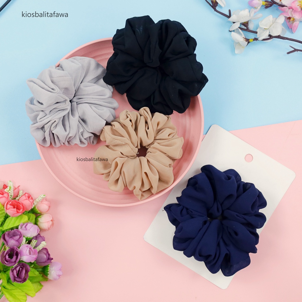 Jual Ikat Rambut Scrunchie / Kunciran Cepol JIlbab Aksesories Wanita ...