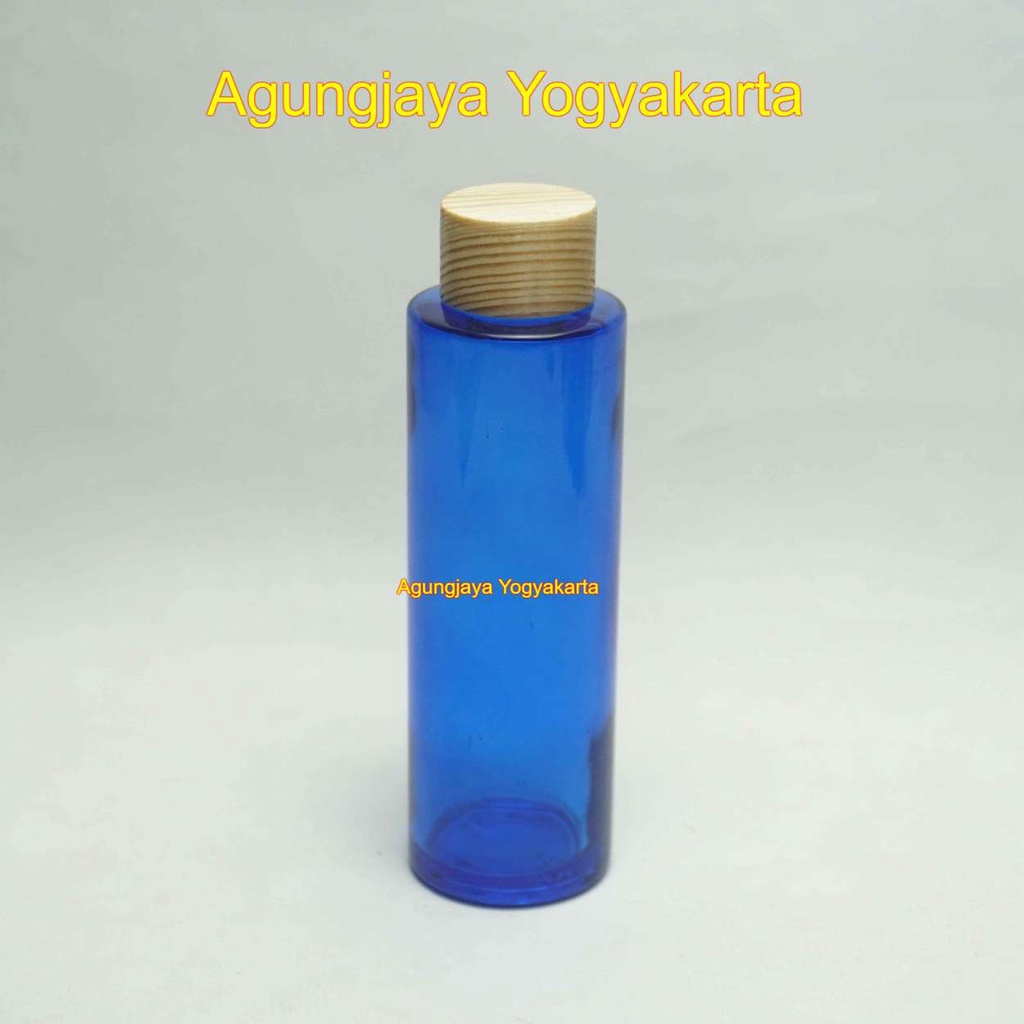 Jual Botol Kaca Serum 100 ml Cilinder Biru Original Ulir / Botol Kaca ...