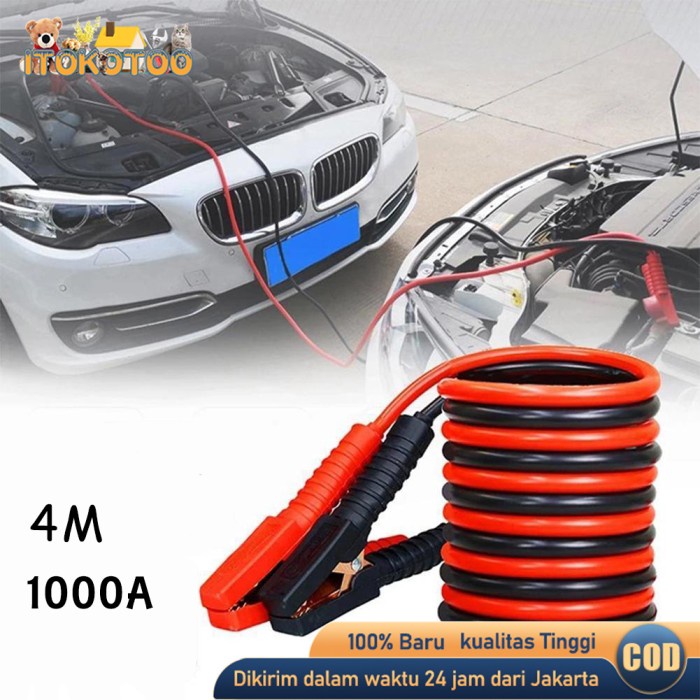 Jual Akk Kabel Jumper Aki Mobil 1000A 4M Jamper Aki Emergency Booster Cable | Shopee Indonesia