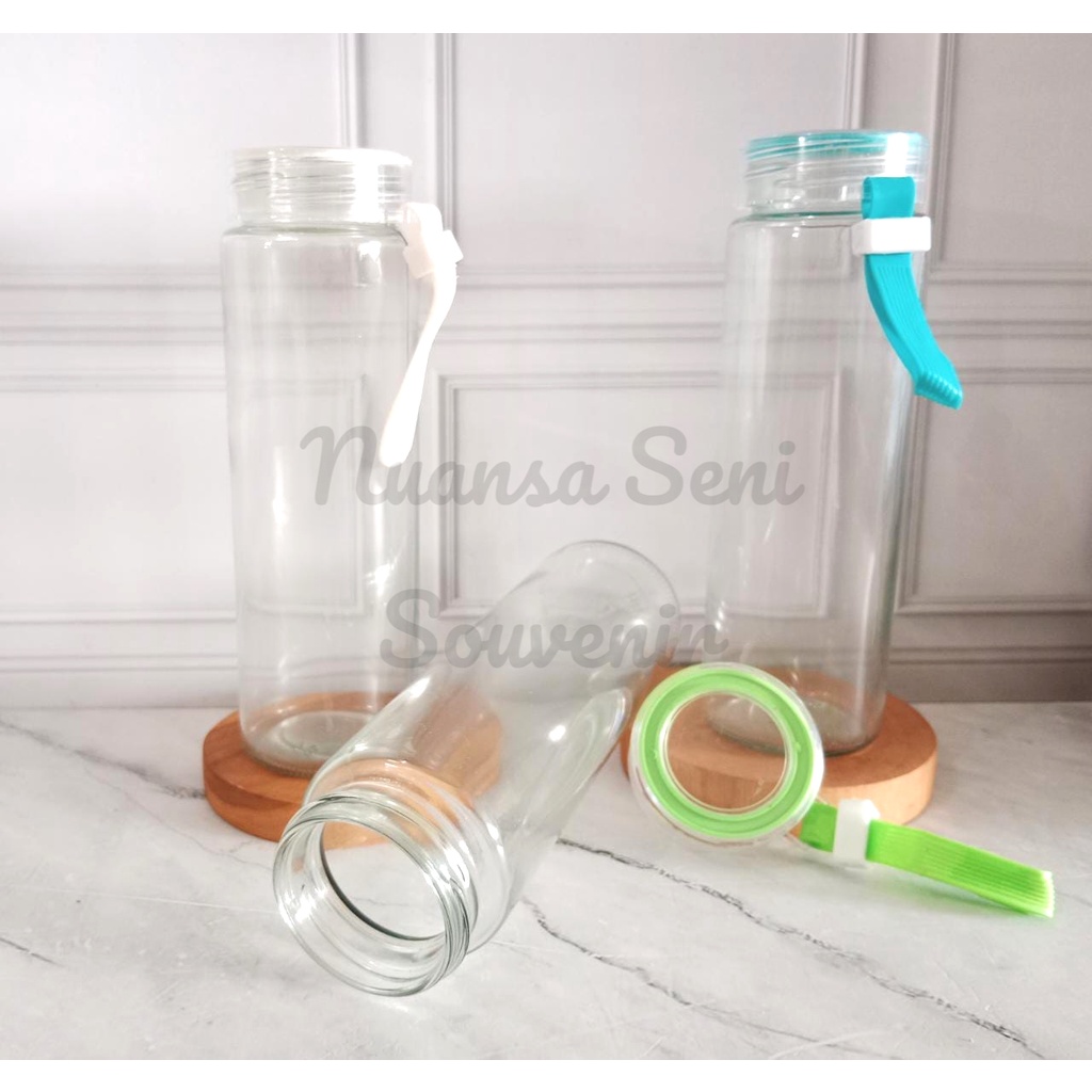 Jual Souvenir Botol Minum Botol Kaca Tutup Karet Botol Slim Bening ...