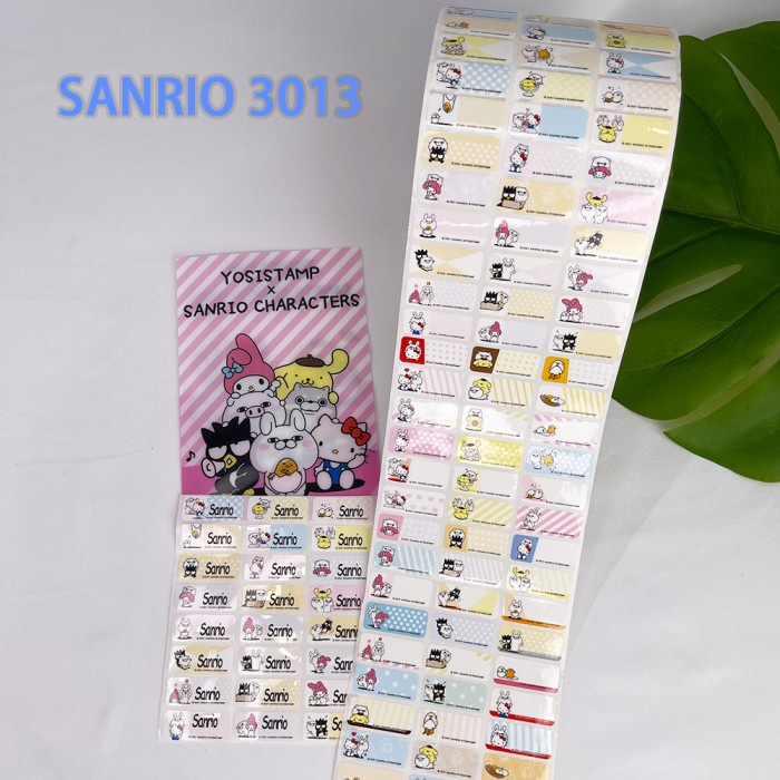 Jual [SANRIO-M] LABEL NAMA STIKER NAMA PREMIUM SANRIO ORI TW WATERPROOF ...