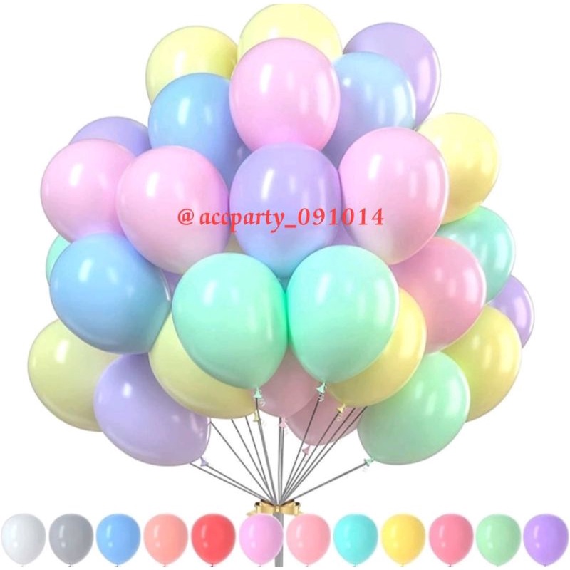 Jual Balon Latex Macaron / Balon Warna Pastel 12inch / Balon Ulang ...