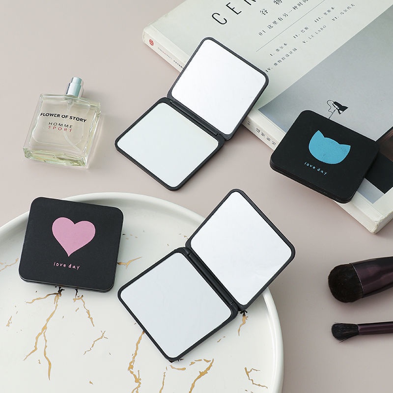 Jual FY Cermin Lipat Mini Cermin Model Segiempat 2 Sisi Cermin Make Up ...