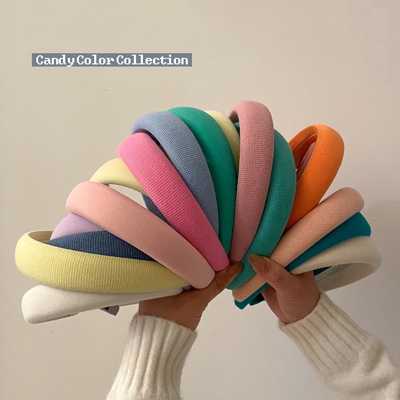 Jual [CUCI GUDANG] BANDO KAIN LEMBUT LEBAR KOREAN WOMEN SOFT ONE SOLID ...