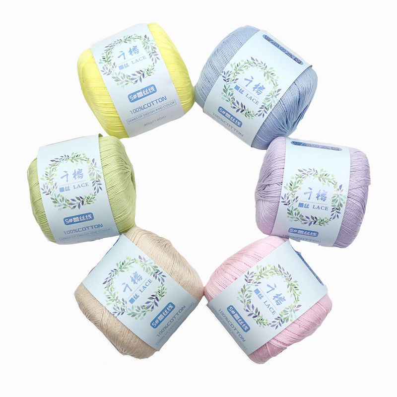 Jual Benang Rajut Katun Renda Lace Yarn #5 | Shopee Indonesia