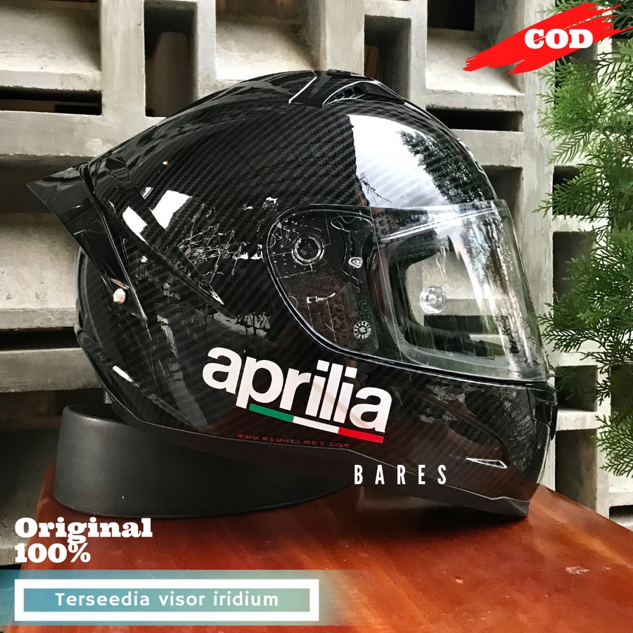 Jual Helm RSV FF500 Motif Carbon Glossy Spoiler GPR 3D Sticker Aprilia ...