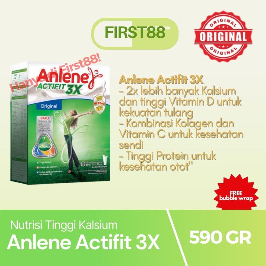 Jual Anlene Actifit 3X Susu Bubuk Dewasa 590gr - Tulang & Sendi ...