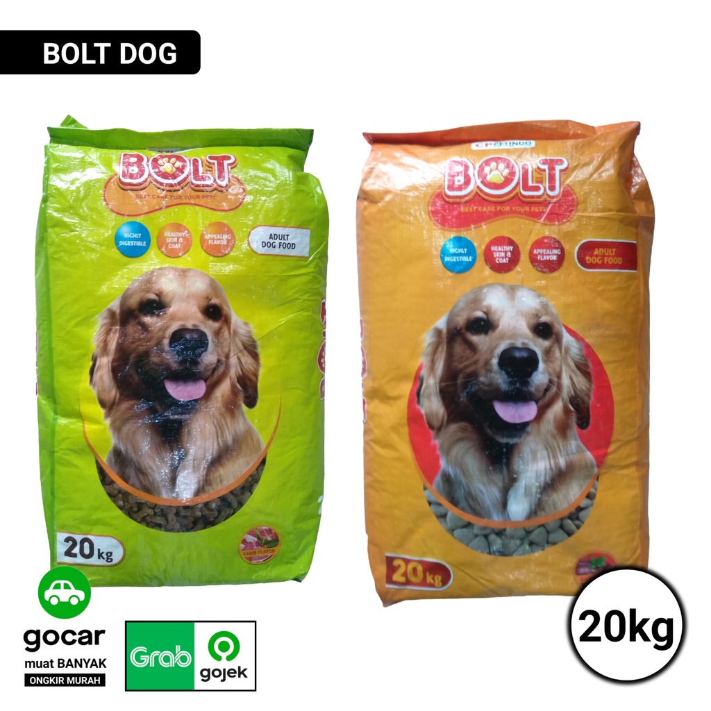 Jual BOLT DOG MAKANAN ANJING 20KG KHUSUS SAMEDAY & INSTANT KURIR ...