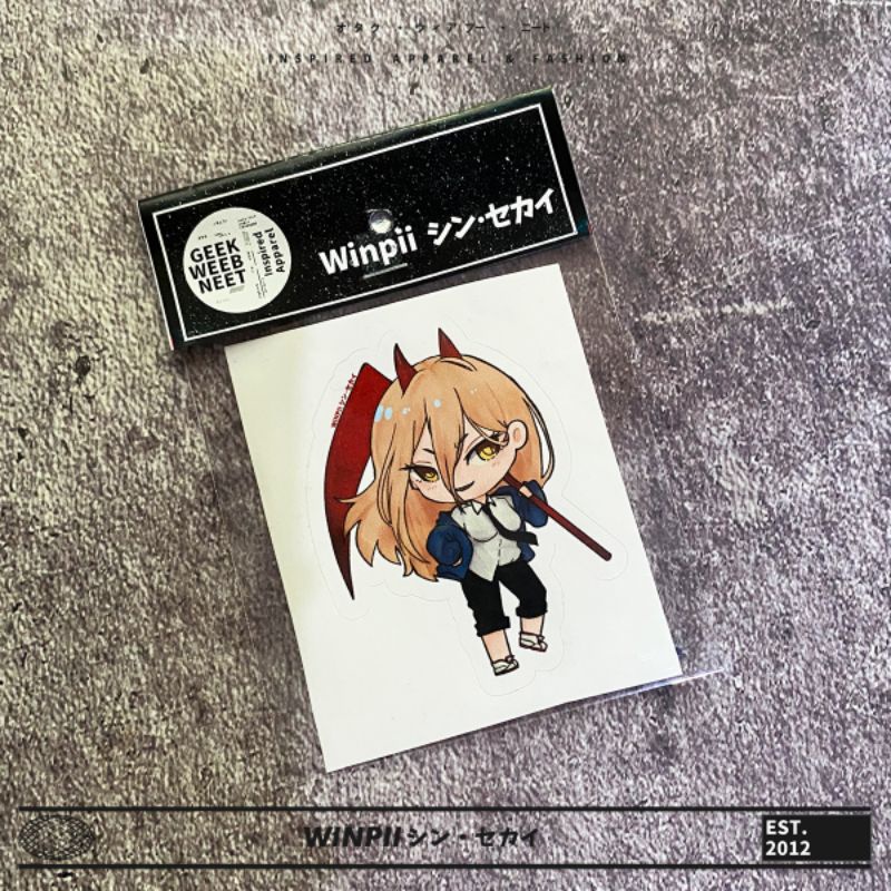 Jual Stiker / Sticker Power Anime Chainsaw Man | Shopee Indonesia
