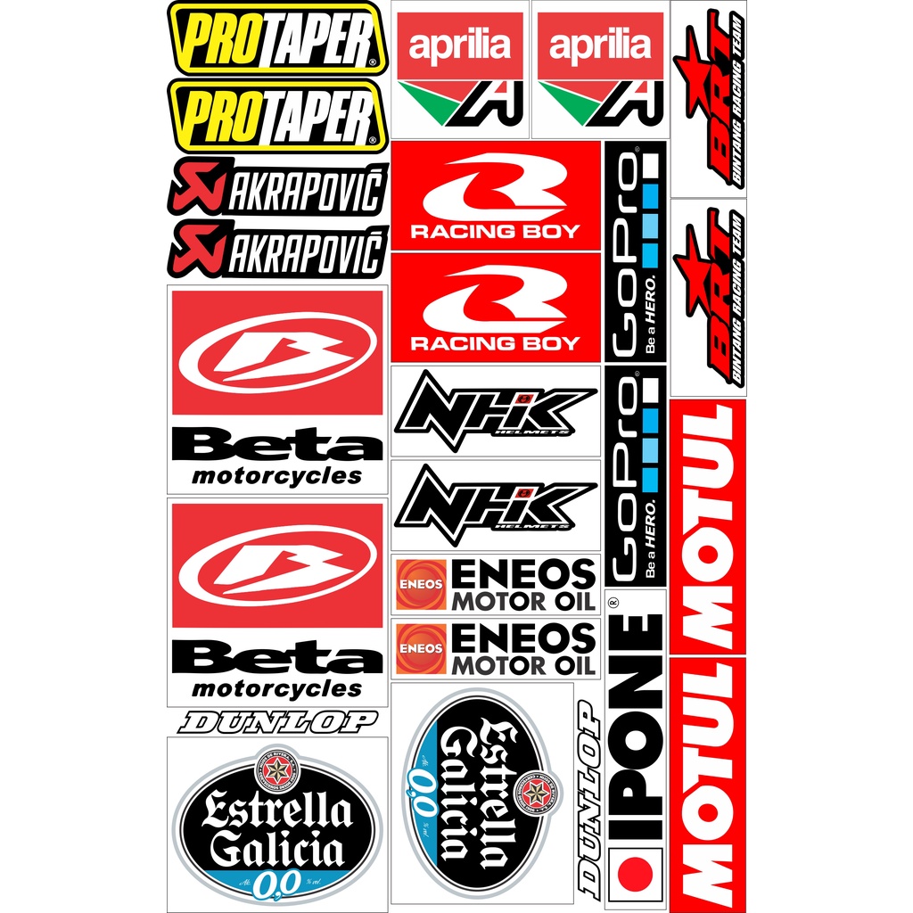 Jual STICKER PACK SPONSOR RACING, BALAP | Shopee Indonesia