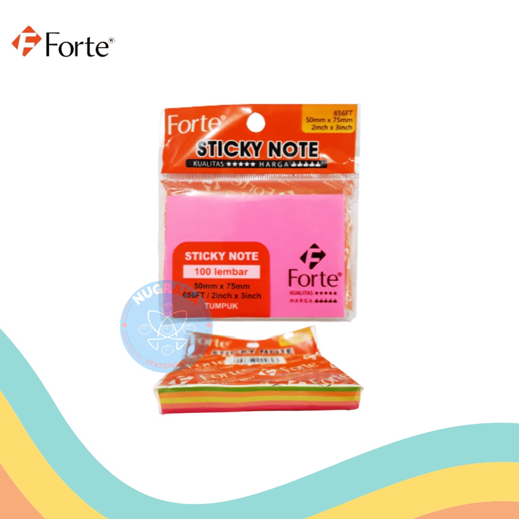 Jual STICK NOTE FORTE CUBE 656FT 50 x 75 (1 PCS) | Shopee Indonesia