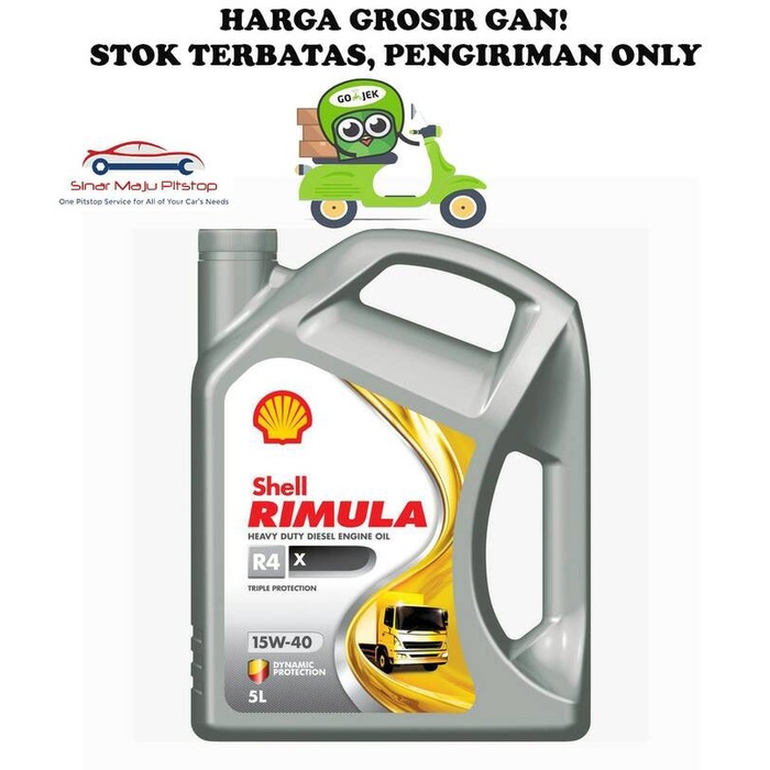 Jual Shell Rimula R4X 15W-40 Oli Mobil Mesin Diesel 5 Liter HARGA ...