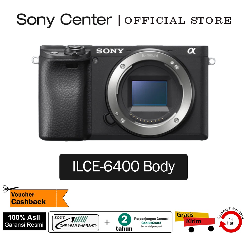 Jual SONY CENTER SONY A6400 / Kamera Alpha 6400 / Alpha A6400 / ILCE-6400 / ILCE-6400L / ILCE ...