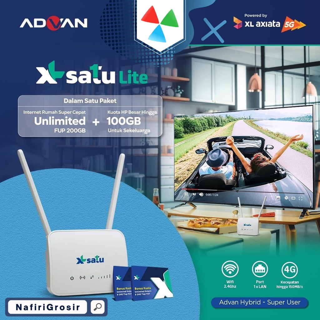 Jual MODEM ADVAN START CPE20 XL SATU LITE UNLIMITED 100GB SUPER USER ...