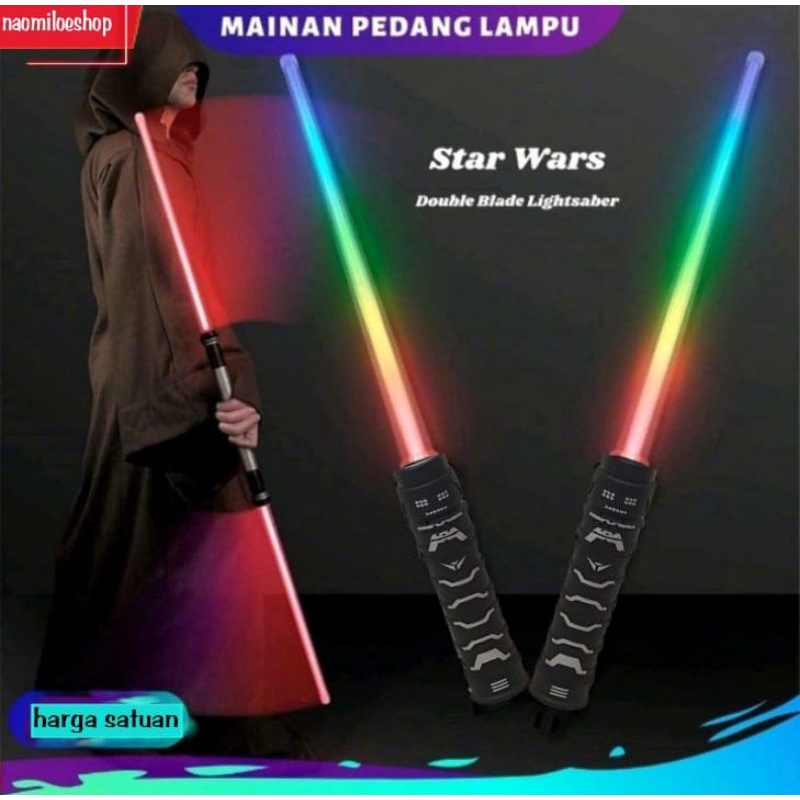 Jual Starwars cosplay Mainan pedang starwars pedang lampu light saber ...